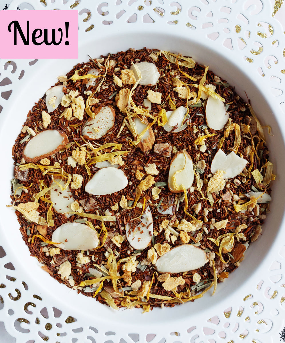 Almond Meyer Lemon Shaker Pie (Rooibos Tea) - Dessert by Deb Teas